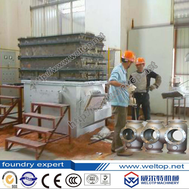 Centrifugal casting machine, Low pressure casting machine